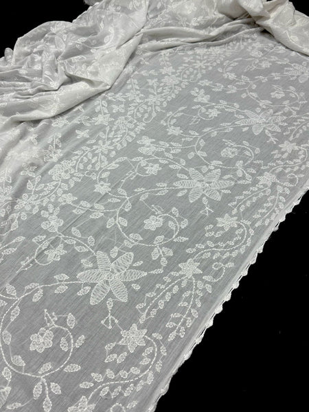 Pure Lawn Chadar Elegant And Beautiful Multani Hand Made Embroidered C ...